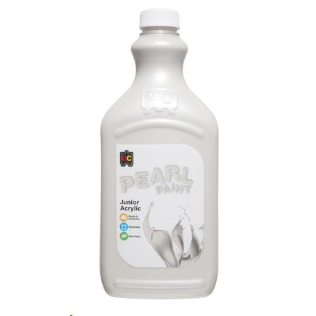 Acrylic Paints - Liquicryl Arcylic Pearl Paint - 2L - White - United ...